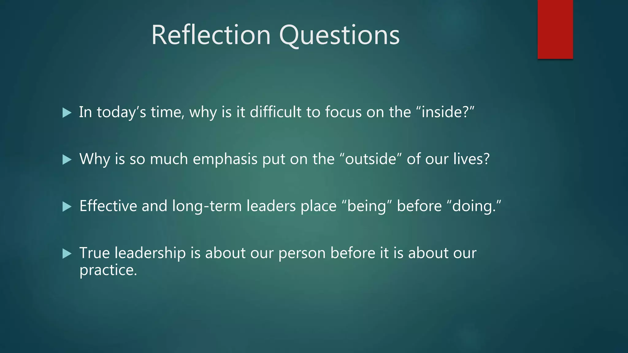 The Iceberg: A Leader's Character | PPTX