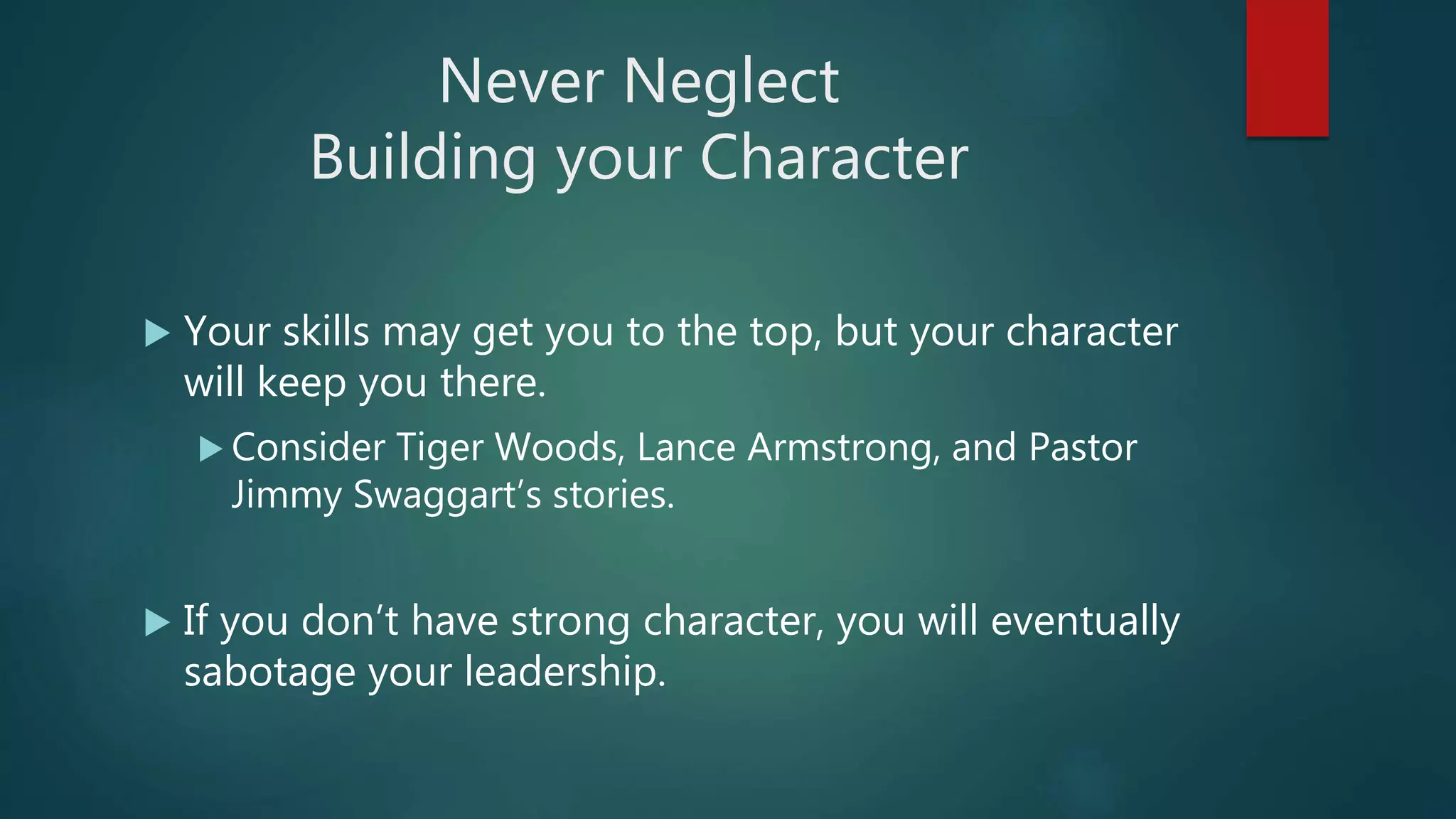 The Iceberg: A Leader's Character | PPTX