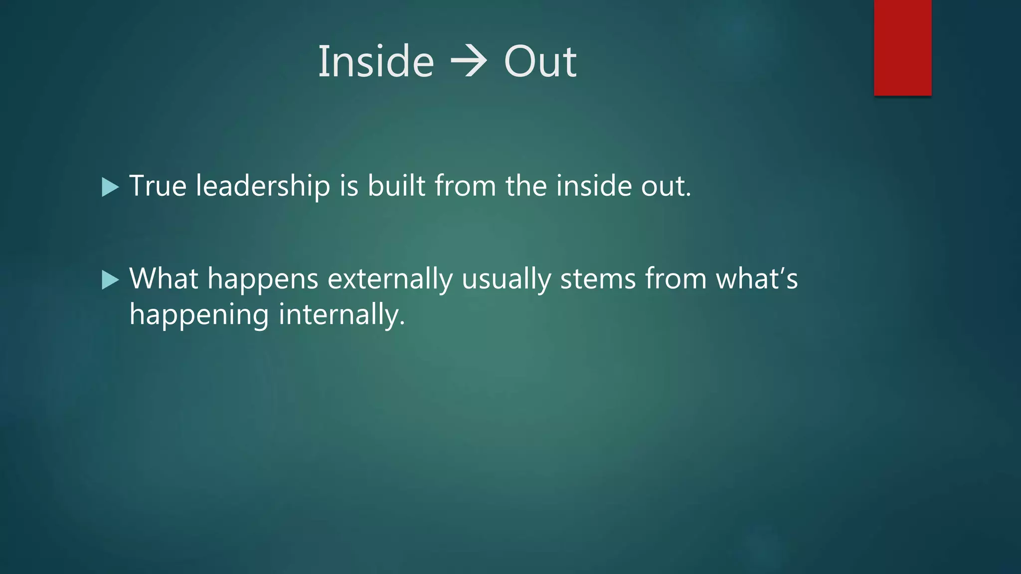 The Iceberg: A Leader's Character | PPTX