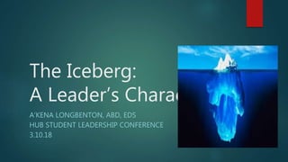 The Iceberg: A Leader's Character | PPTX