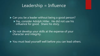The Iceberg: A Leader's Character | PPTX