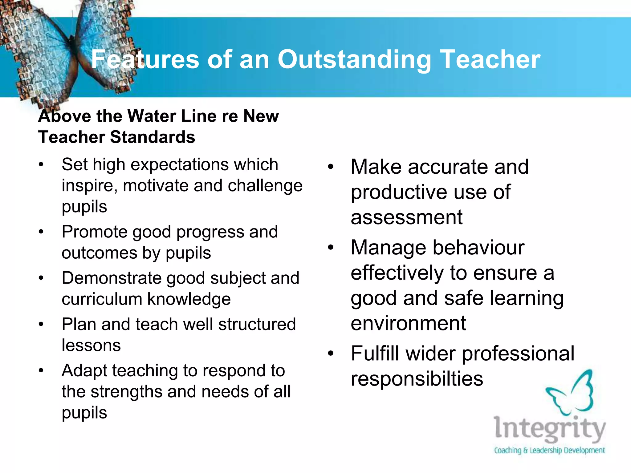 The Iceberg Model and Outstanding Classroom Practice | PPTX