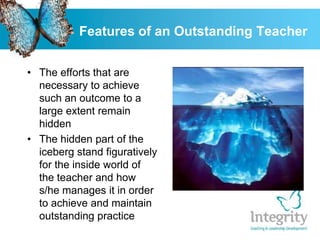 The Iceberg Model and Outstanding Classroom Practice | PPTX