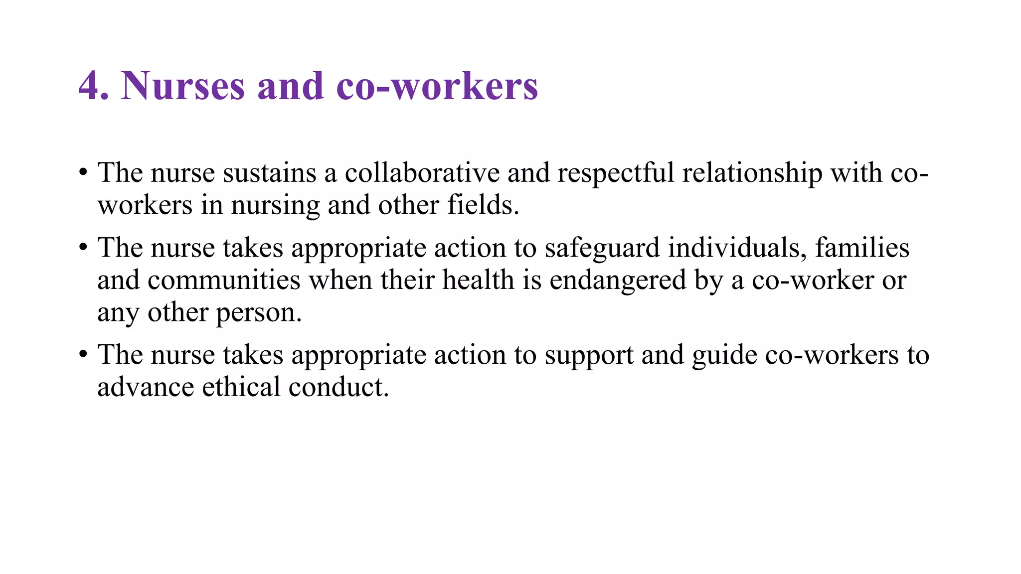 The ICN Code of Ethics for Nurses | PPTX