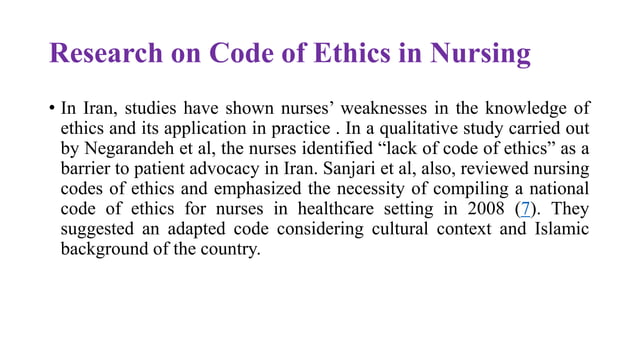 The ICN Code of Ethics for Nurses | PPTX | Parenting Babies and ...
