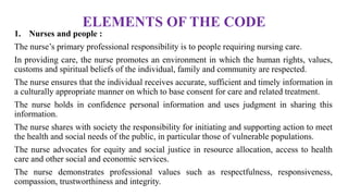 The ICN Code of Ethics for Nurses | PPTX