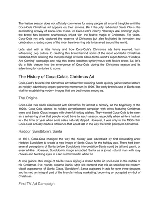 The Iconic Coca-Cola Christmas Ads_ How Coke Became Synonymous with the ...