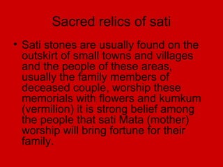 The iconography of sati | PPT