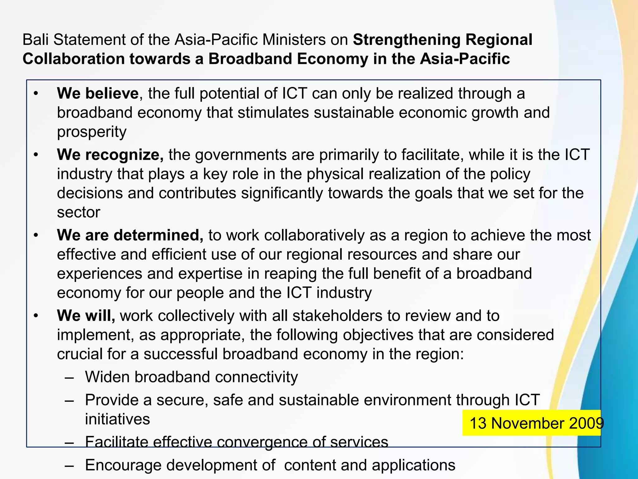 The ict track of infrastructure | PPT