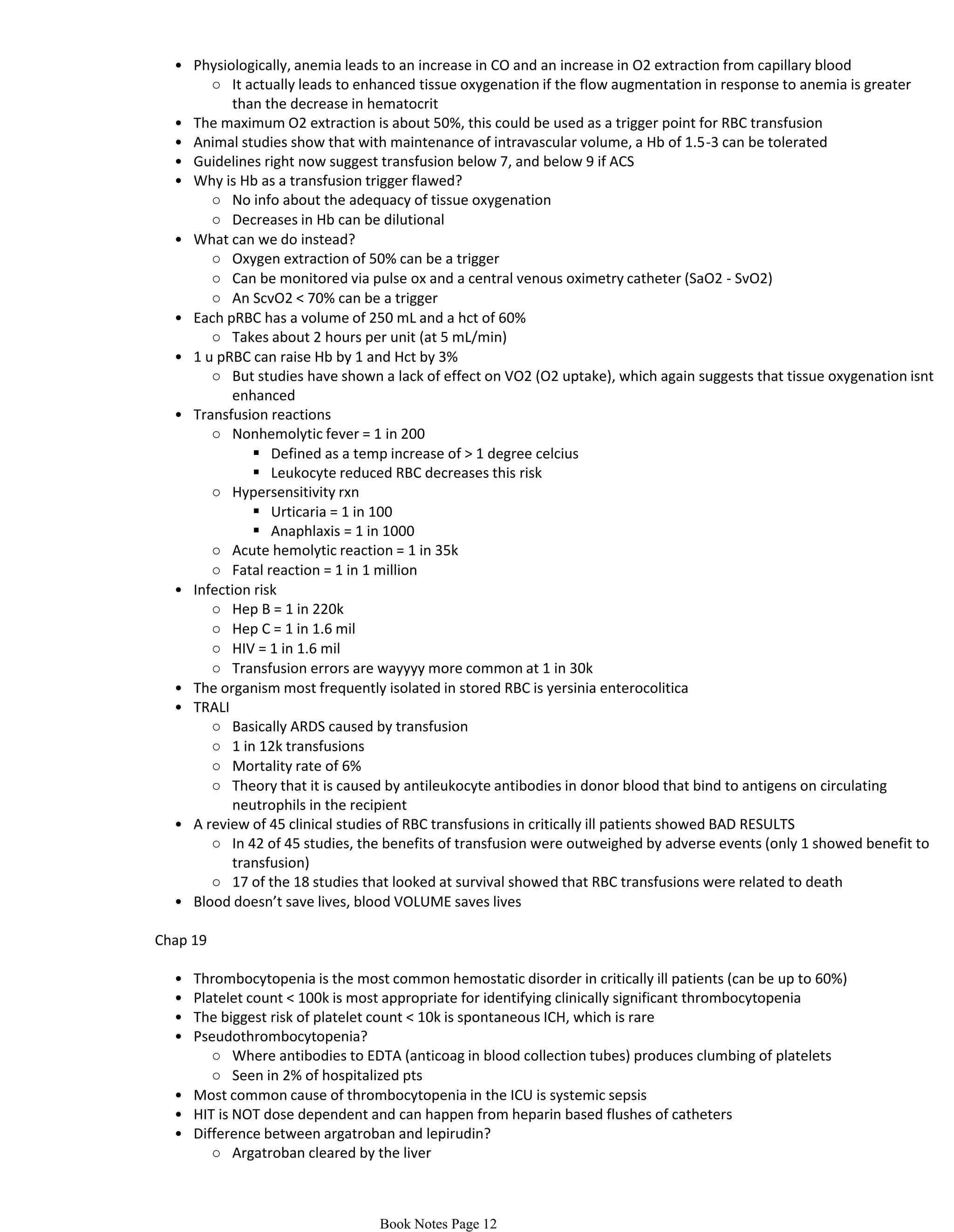 The ICU Book Notes Derived from Marino.. | PDF