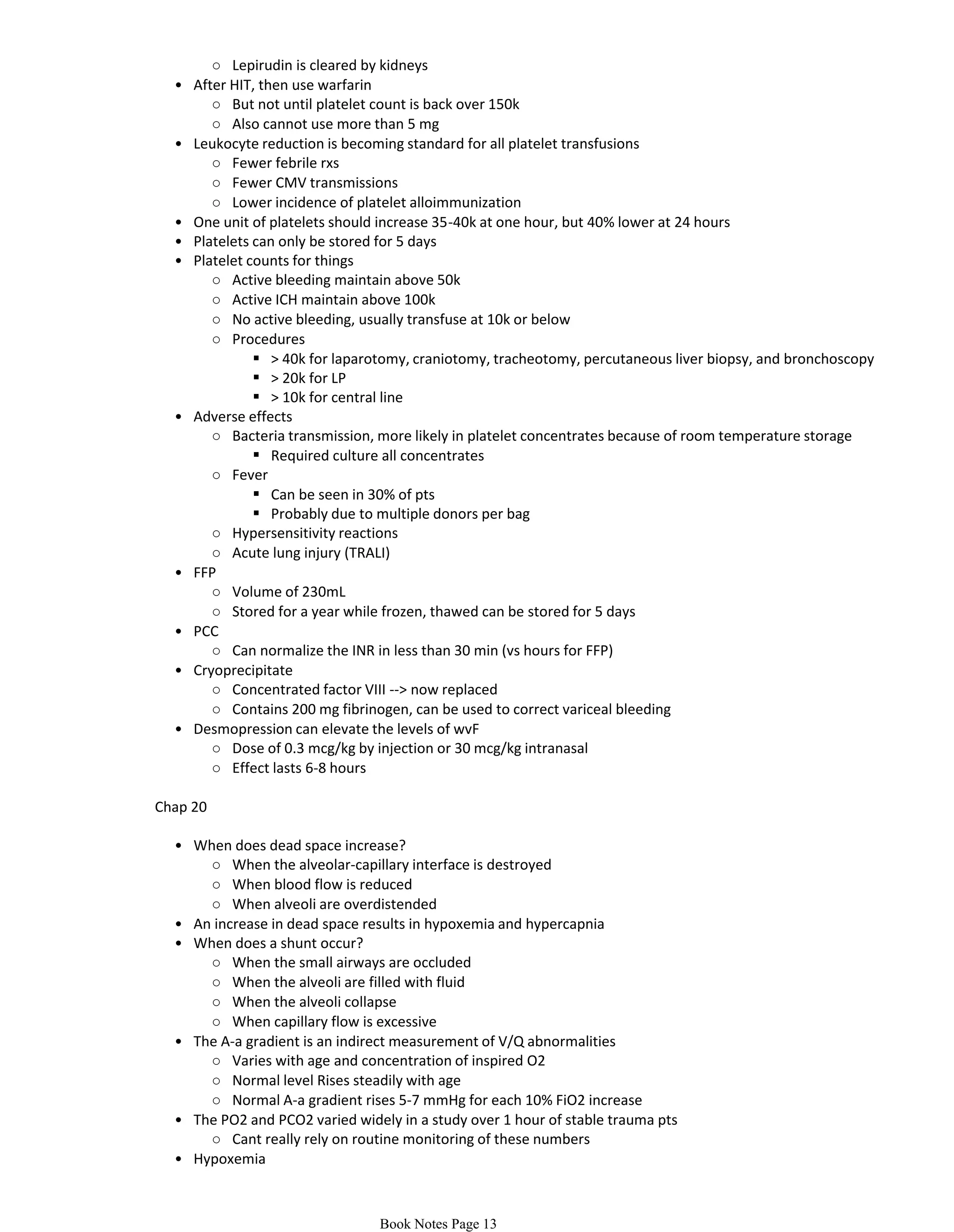 The ICU Book Notes Derived from Marino.. | PDF