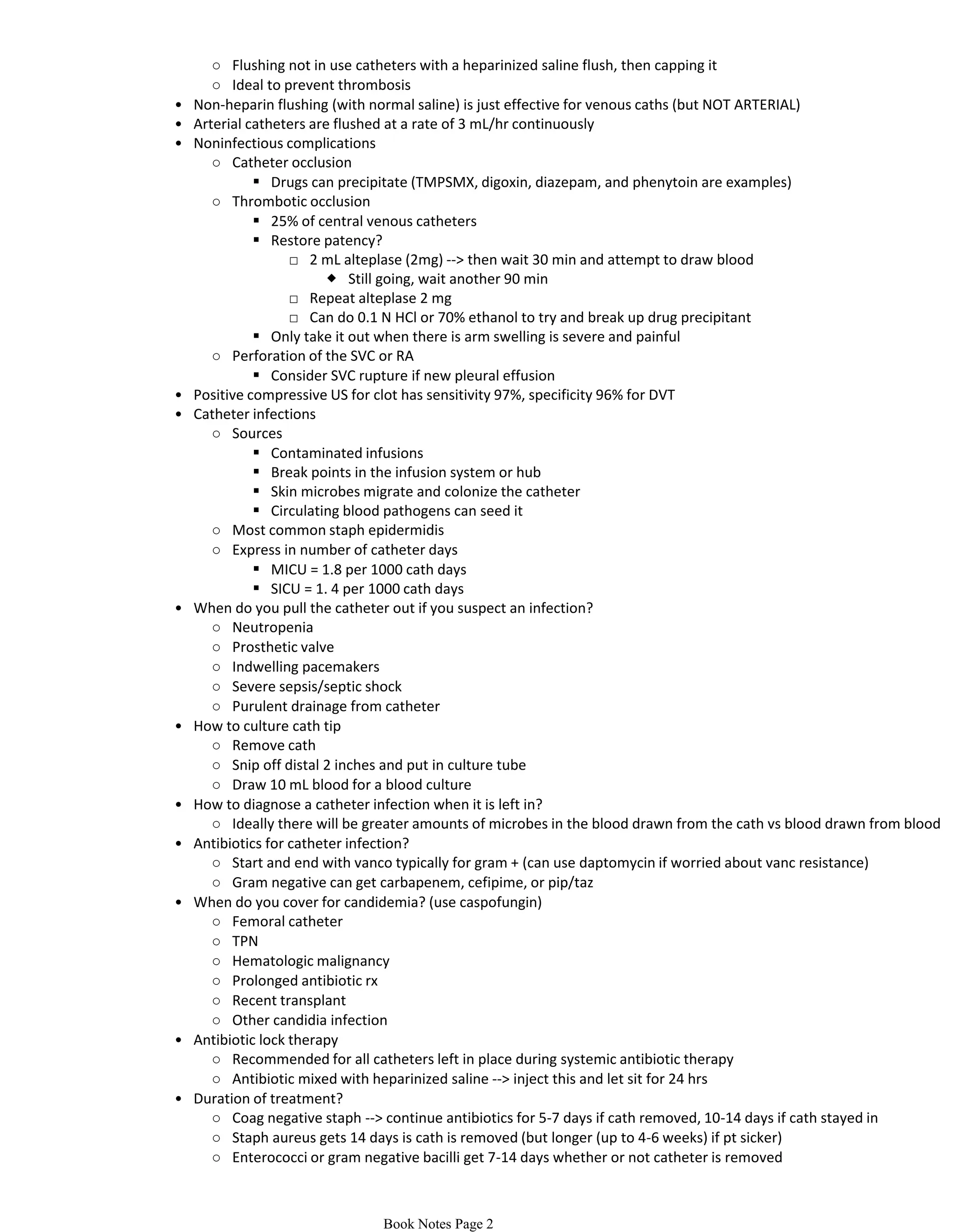 The ICU Book Notes Derived from Marino.. | PDF