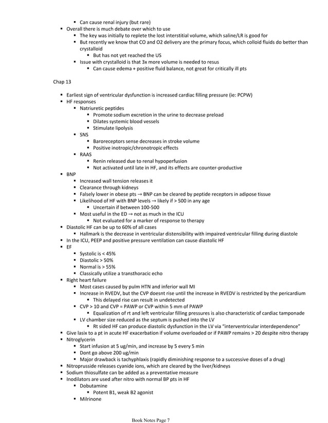 The ICU Book Notes Derived from Marino.. | PDF | First Aid | Injuries