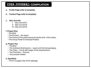 The idea journal compilation | PPT