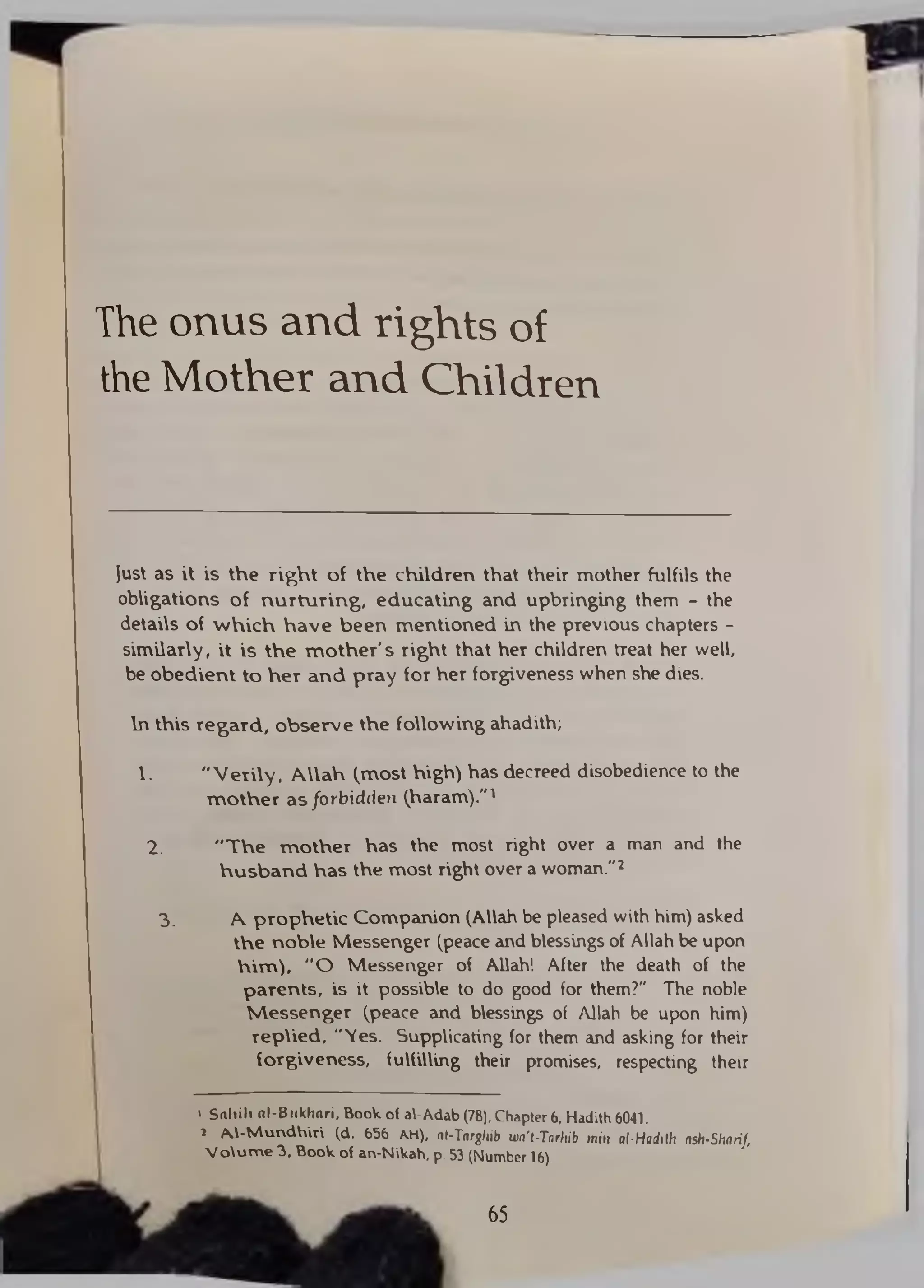 The ideal mother in light of the quran, sunna and tradition by muhammad ...