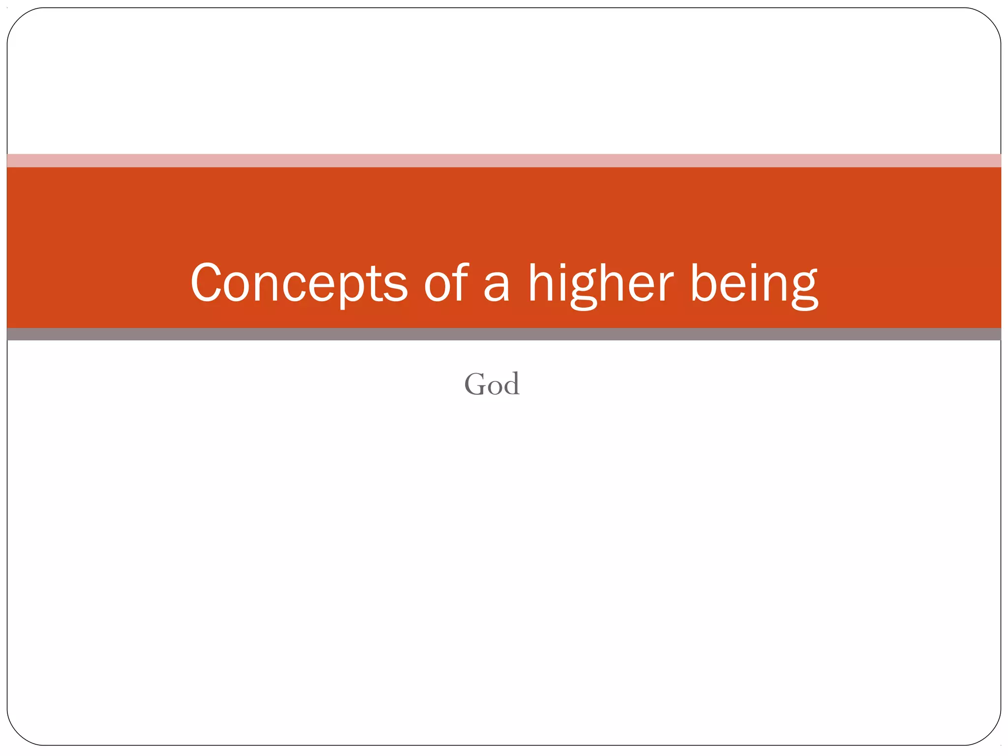 The idea of God | PPT