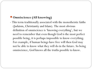 The idea of God | PPT