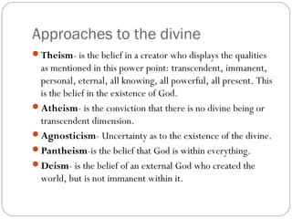 The idea of God | PPT