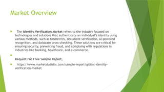 Beyond Passwords: The Evolution of the Identity Verification Market | PPTX