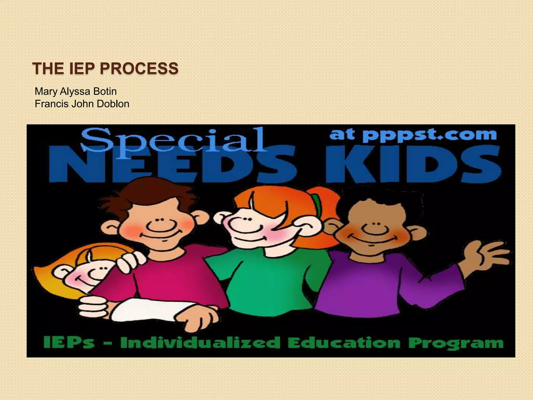 The IEP Process | PPTX