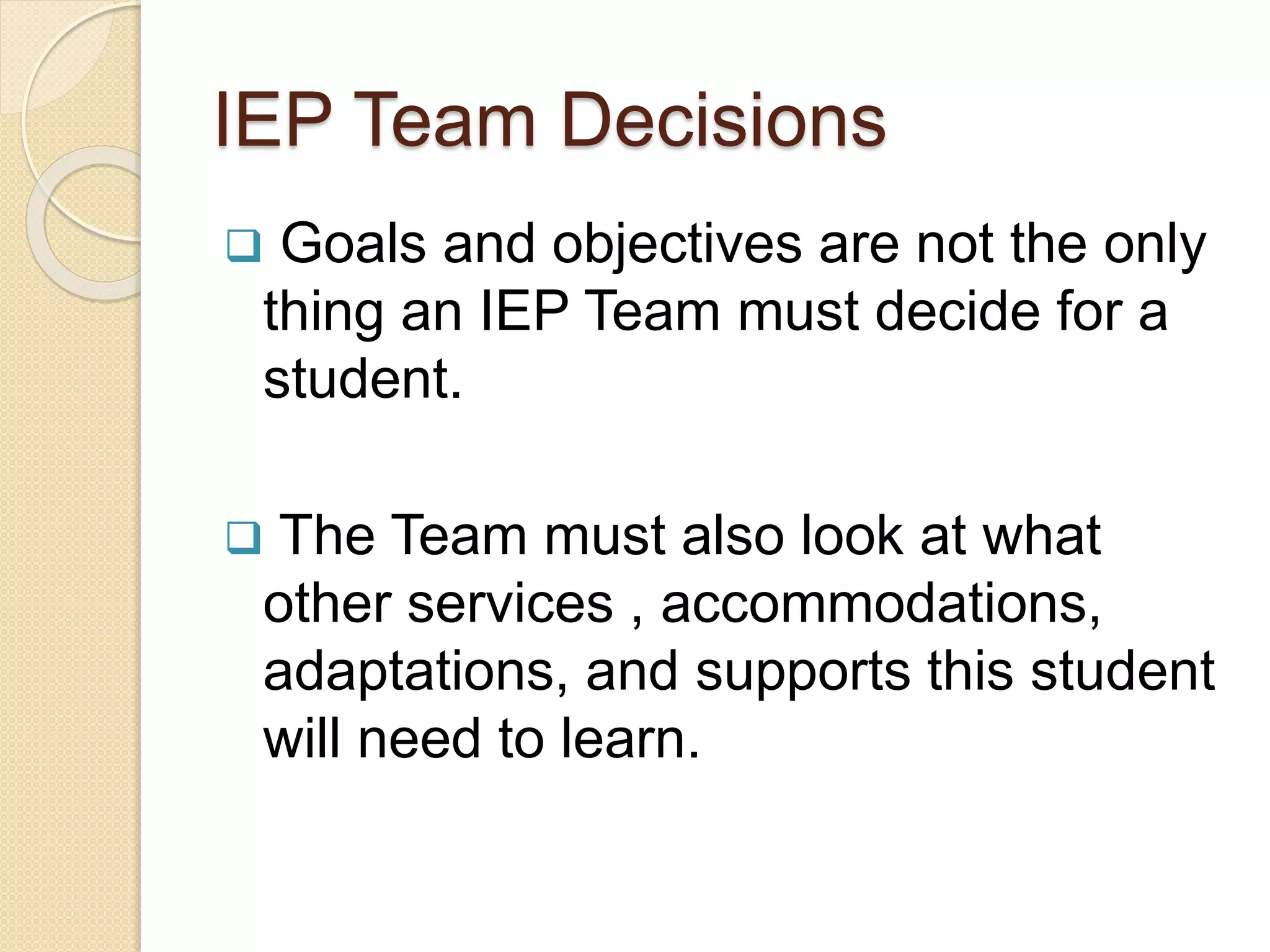 The IEP Process | PPTX