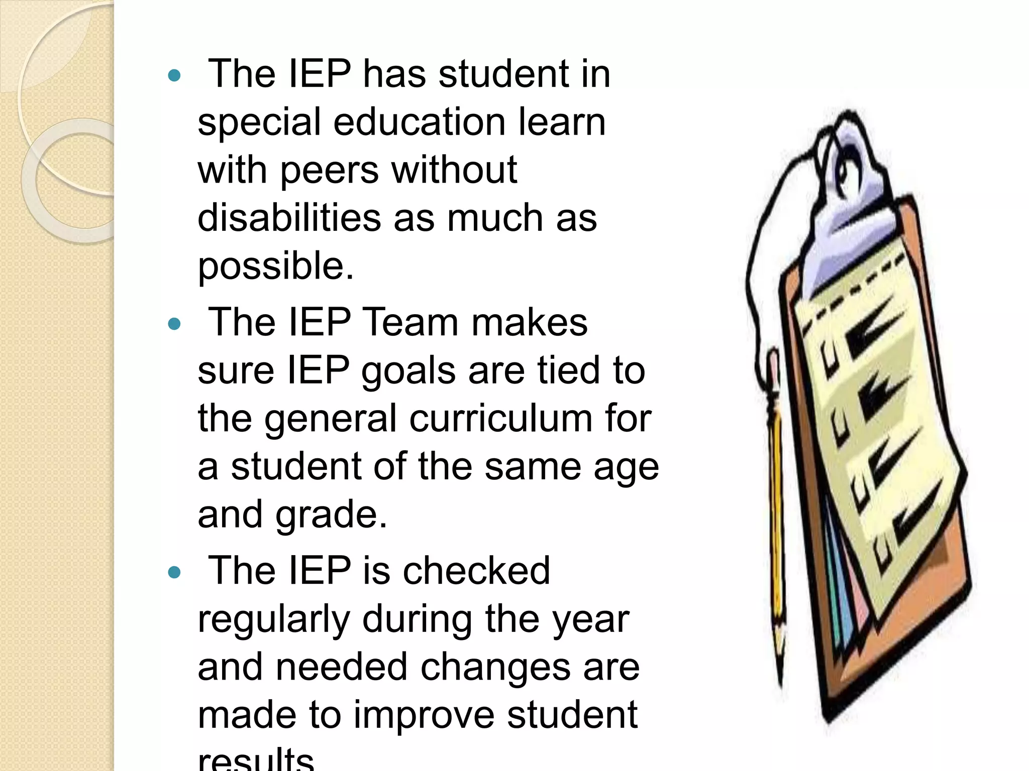 The IEP Process | PPTX