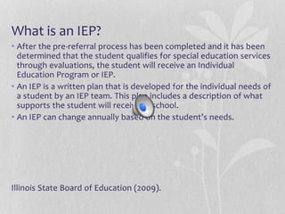 The IEP Process | PPTX