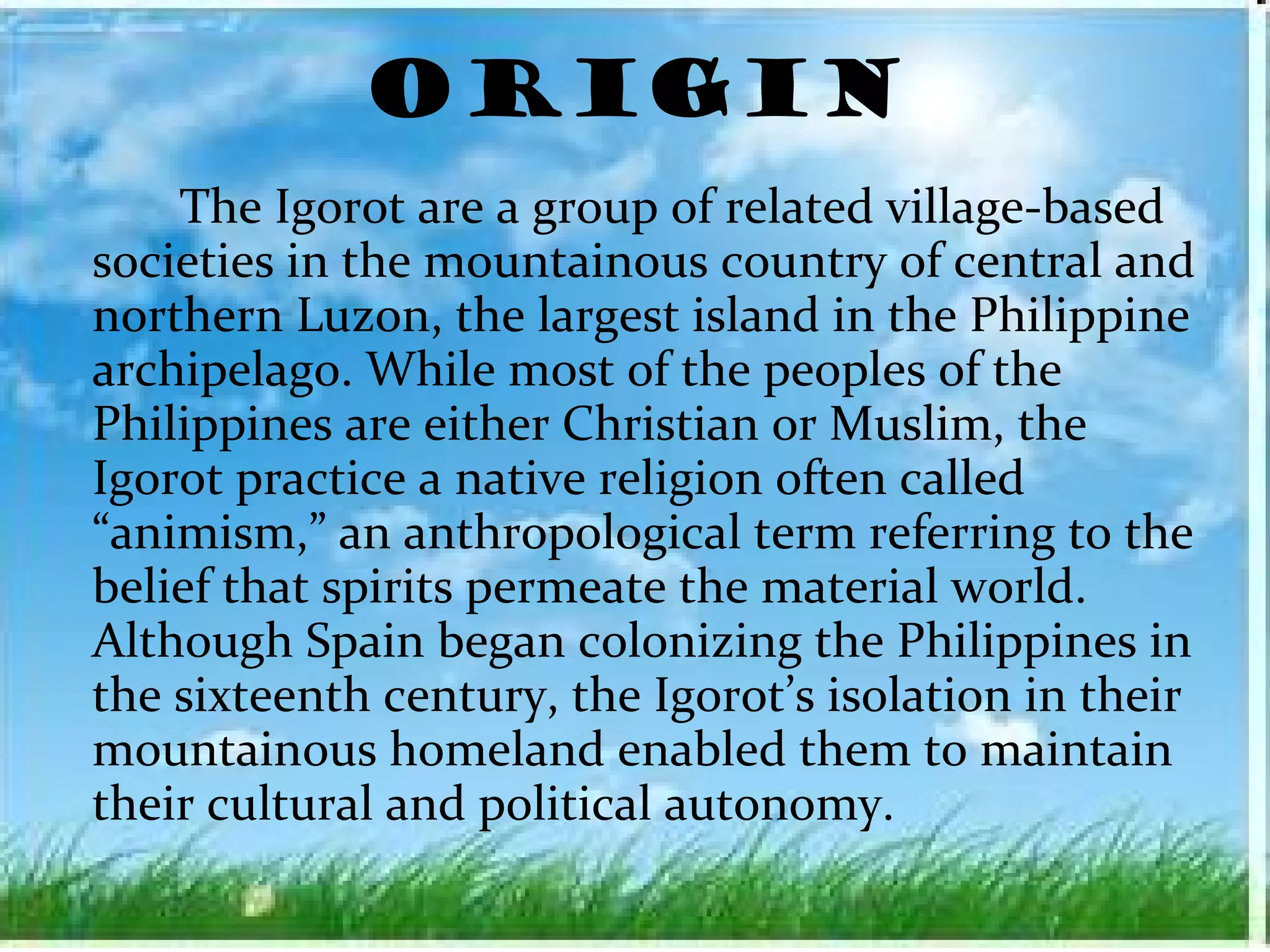 The igorots (socan report) | PPT