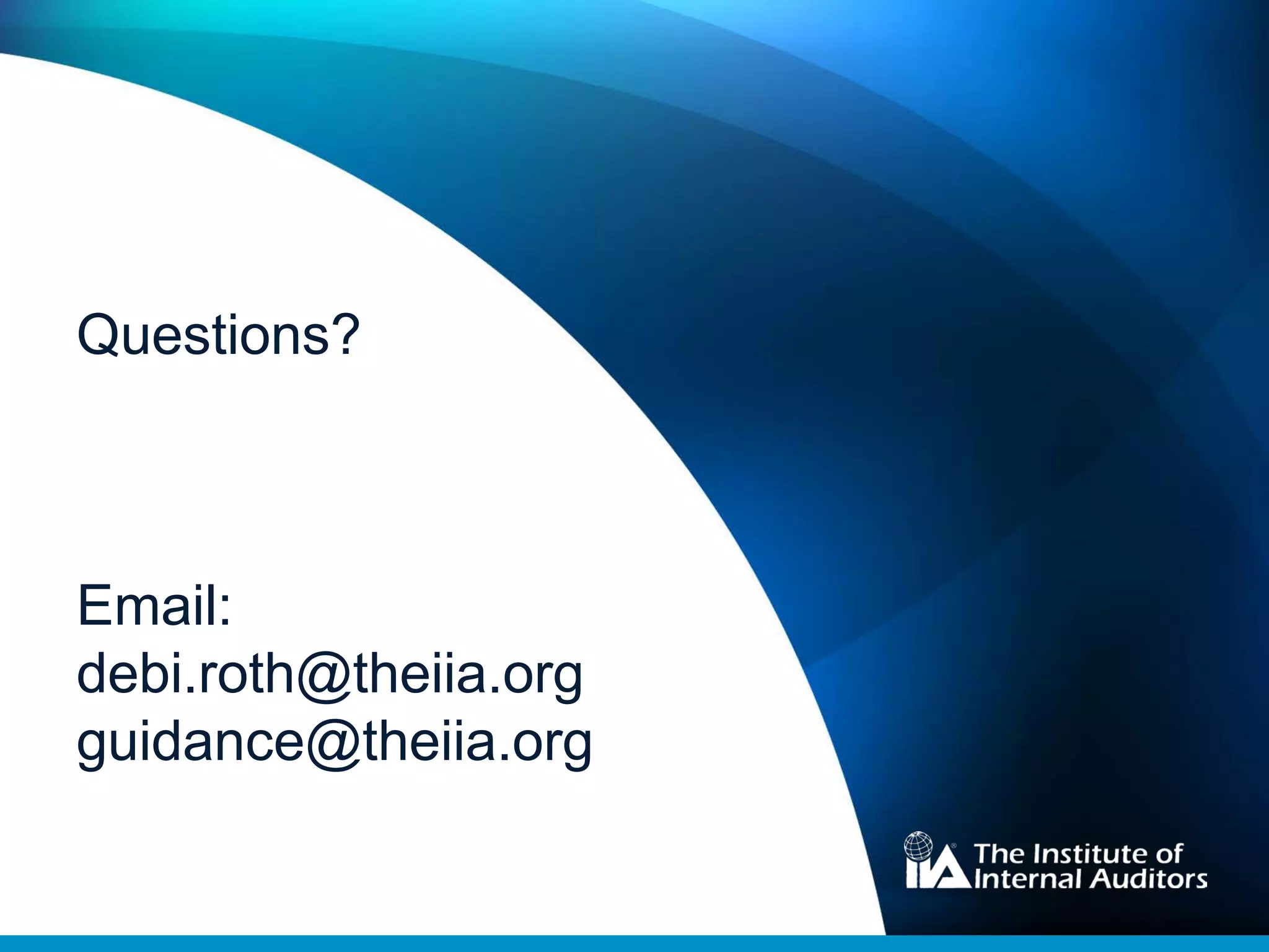 The iia s 2017 international professional practices framework | PDF