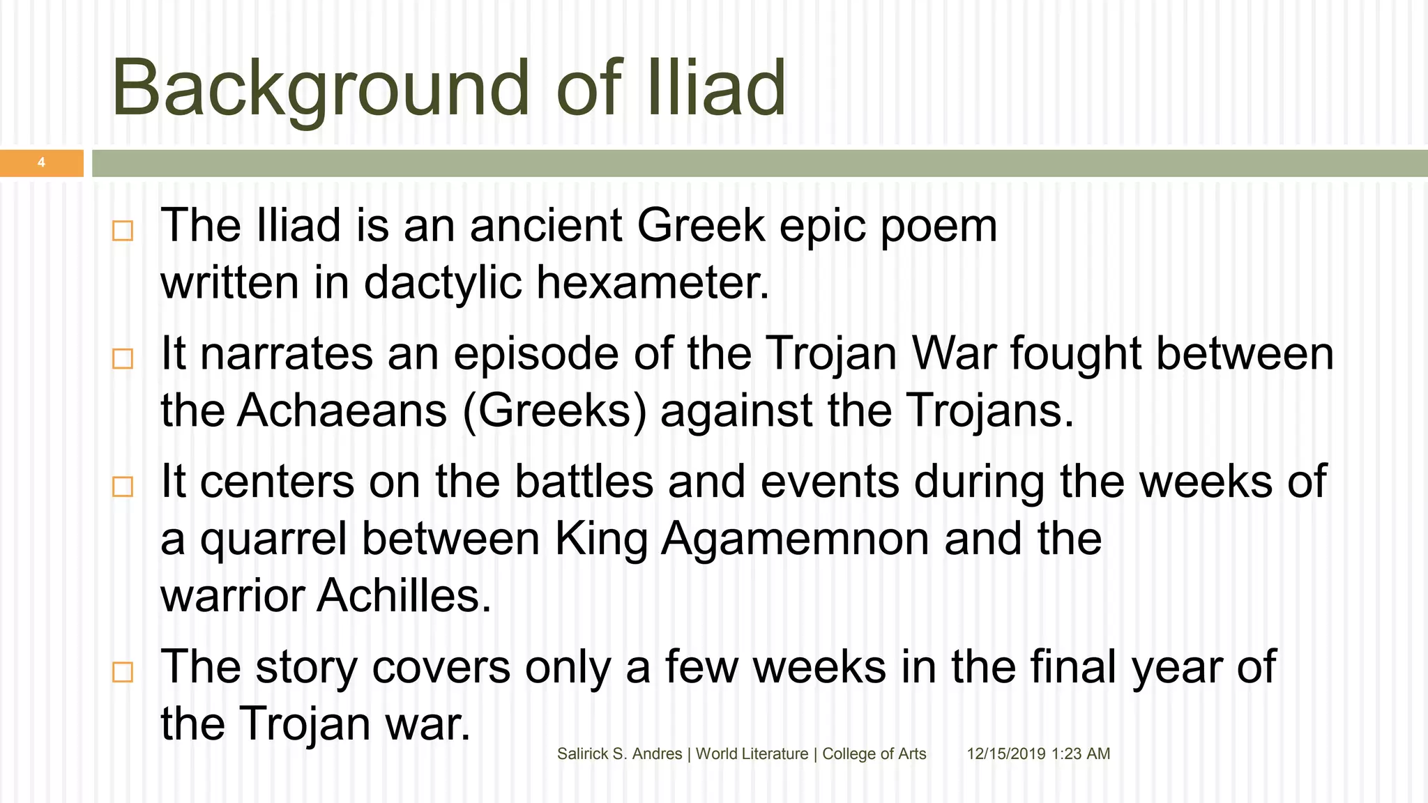 The Iliad | PPTX