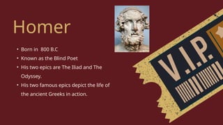 The Story of the Iliad-Greek Mythology-Homer | PPT