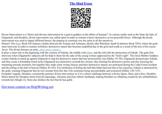 The Iliad Synthesis Essay | PPT