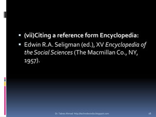 The Indian Law Institute (ILI) Method of Citation | PPTX