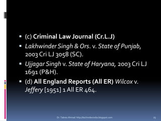 The Indian Law Institute (ILI) Method of Citation | PPTX
