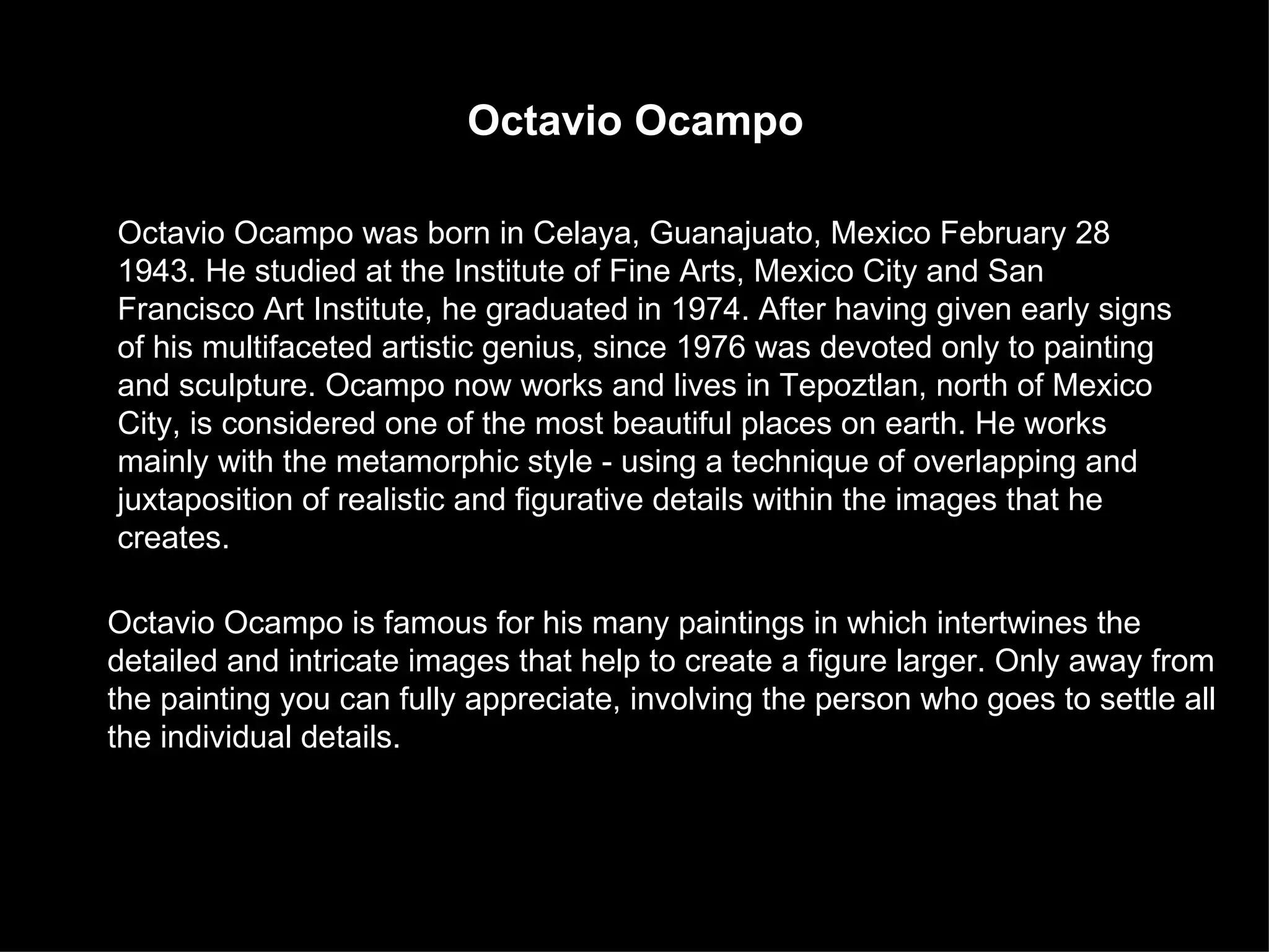 The Illusions of Octavio Ocampo | PPS