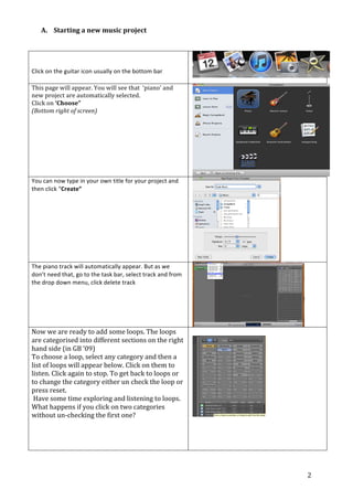 The illustrated guide to garage band for beginners | PDF