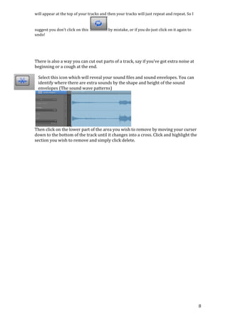 The illustrated guide to garage band for beginners | PDF