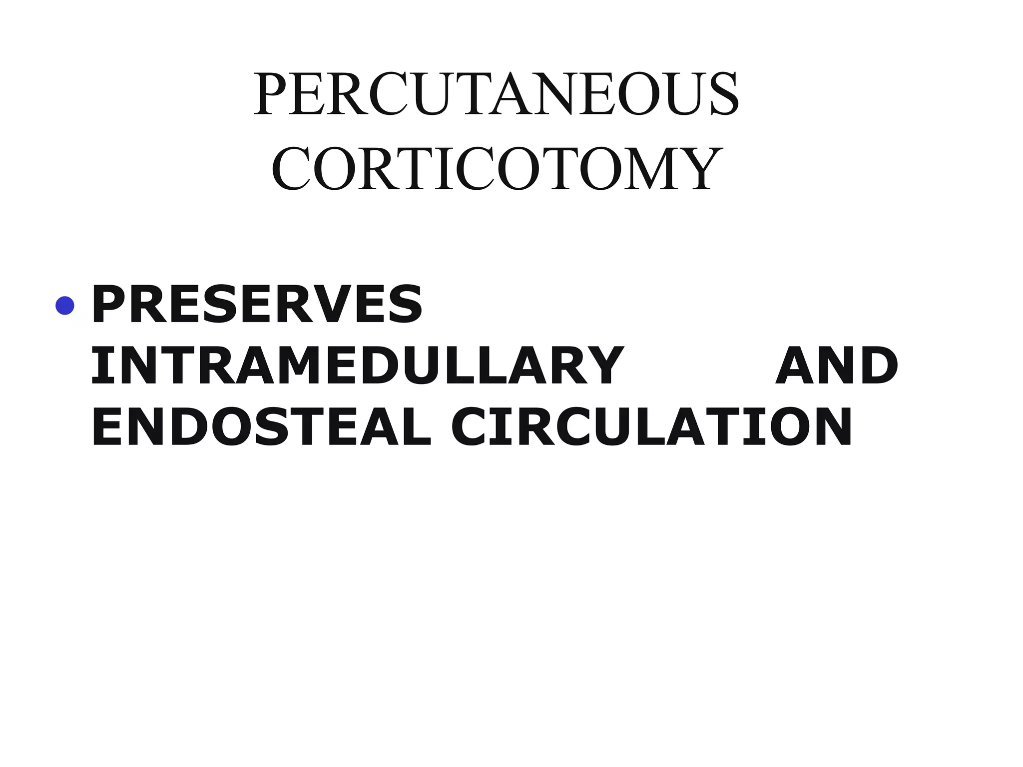 The ilyzarov corticotomy | PPT