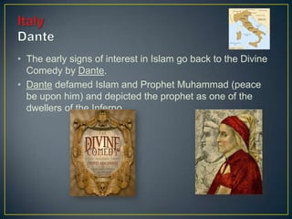 The image of islam and the prophet in world literature | PPTX