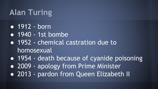 The imitation game and cryptography | PPTX | Technology & Computing