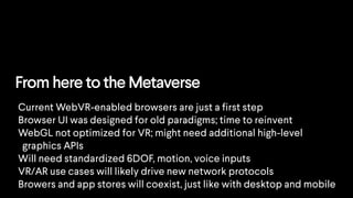 Keynote: The Immersive web | PPT
