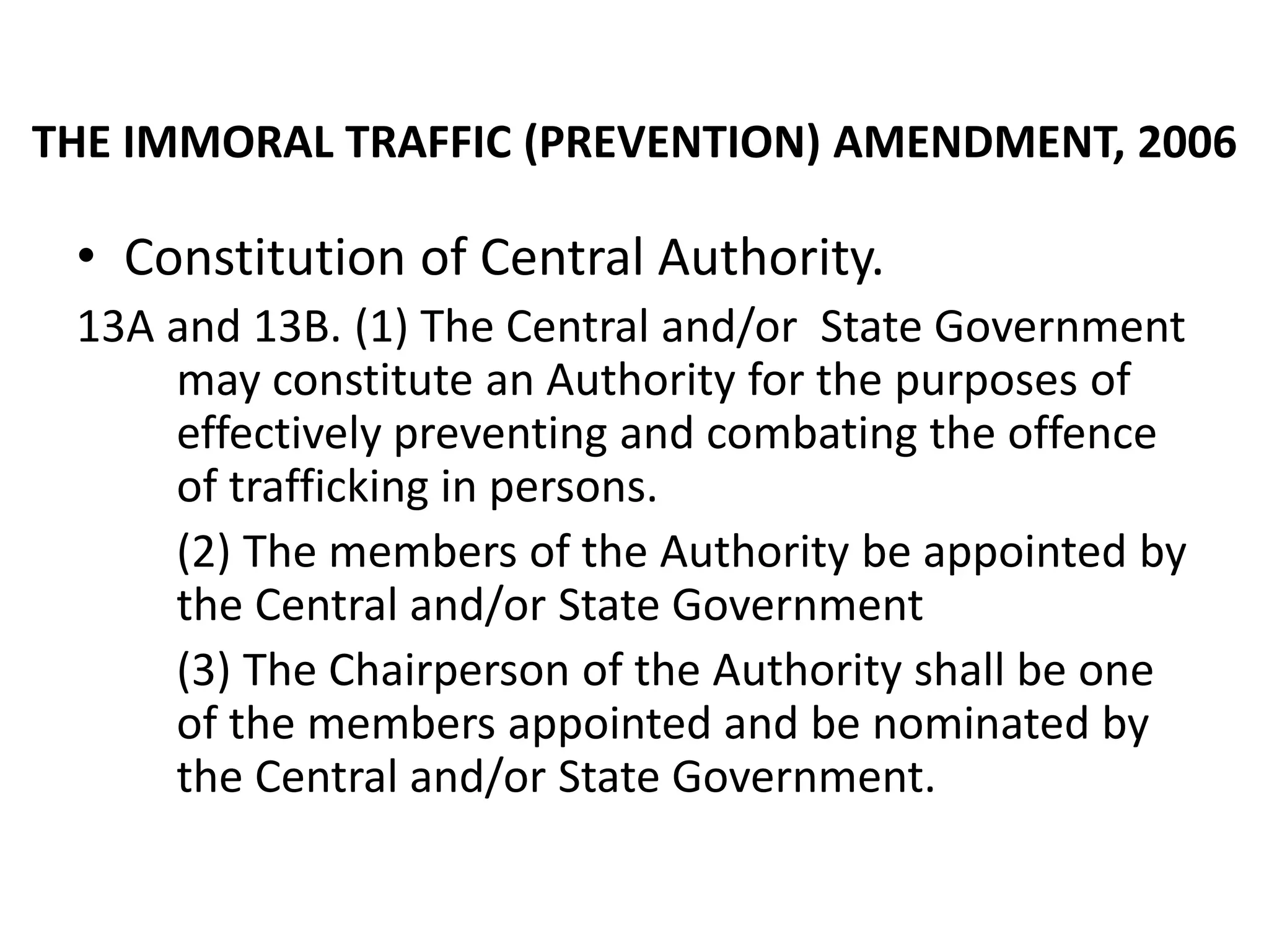 The Immoral Traffic (prevention) Act, 1956 | PPTX