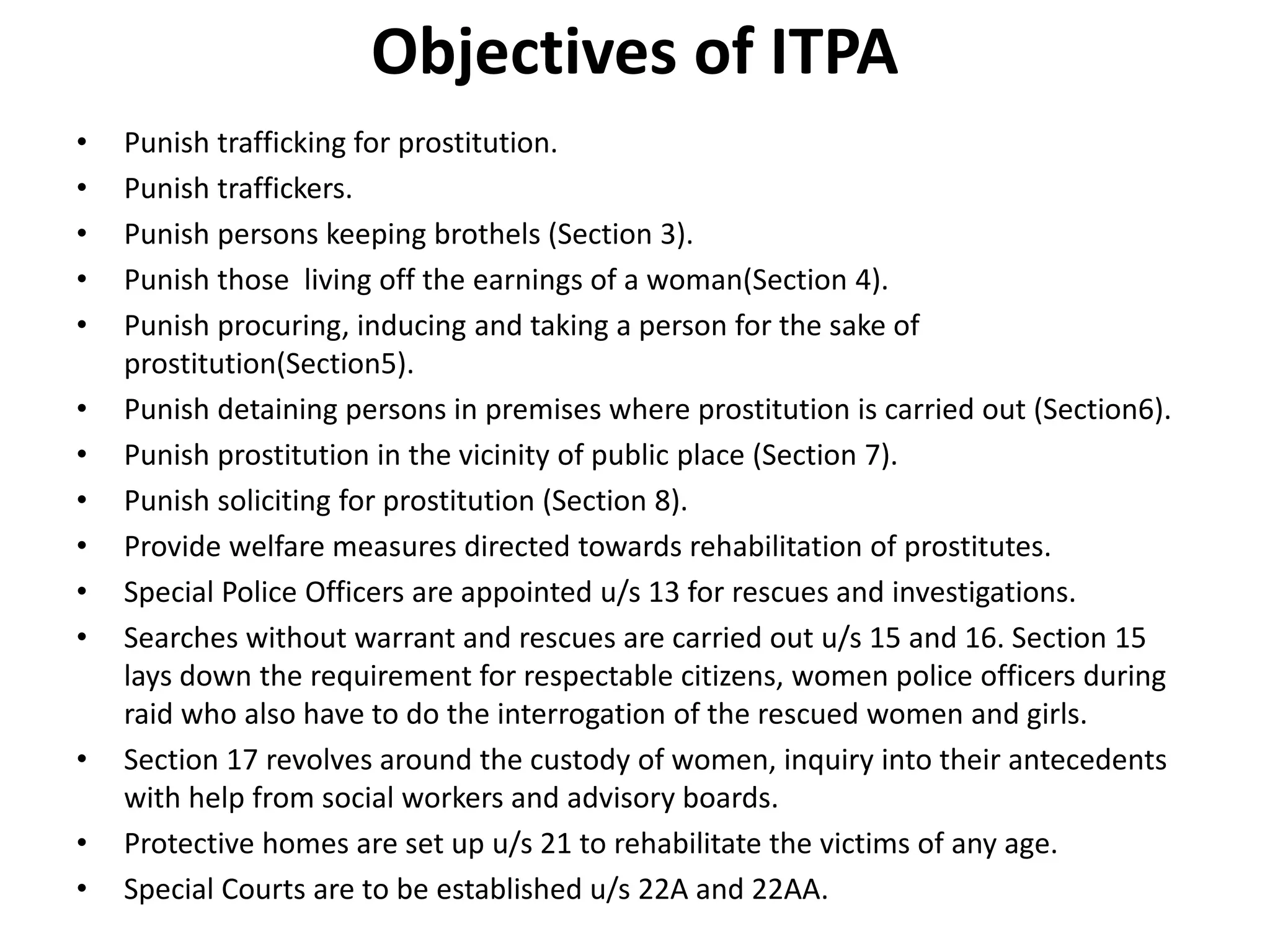 The Immoral Traffic (prevention) Act, 1956 | PPTX