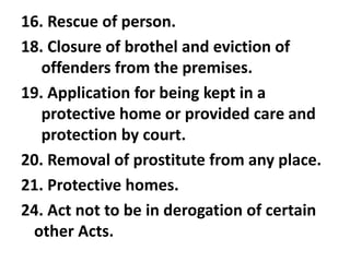 The Immoral Traffic (prevention) Act, 1956 | PPTX