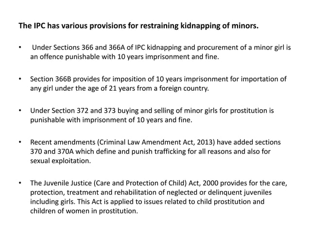 The Immoral Traffic (prevention) Act, 1956 | PPTX