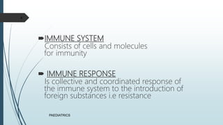 The immune system | PPTX