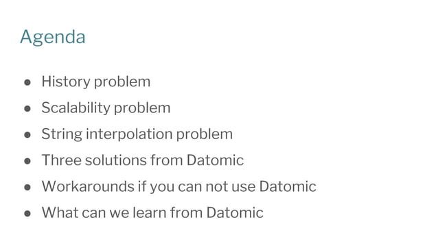 The immutable database datomic | PPT