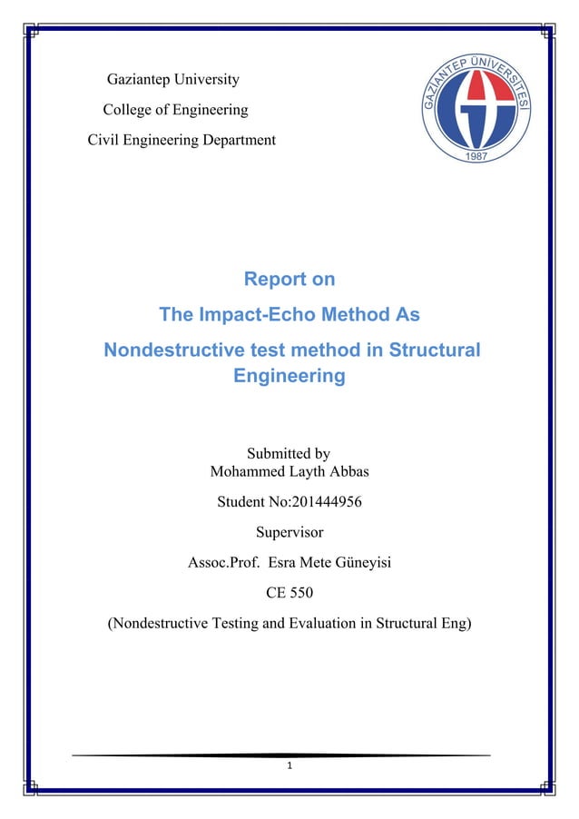 Impact Echo Method for Nondestructive Testing of Concrete Structures | PDF
