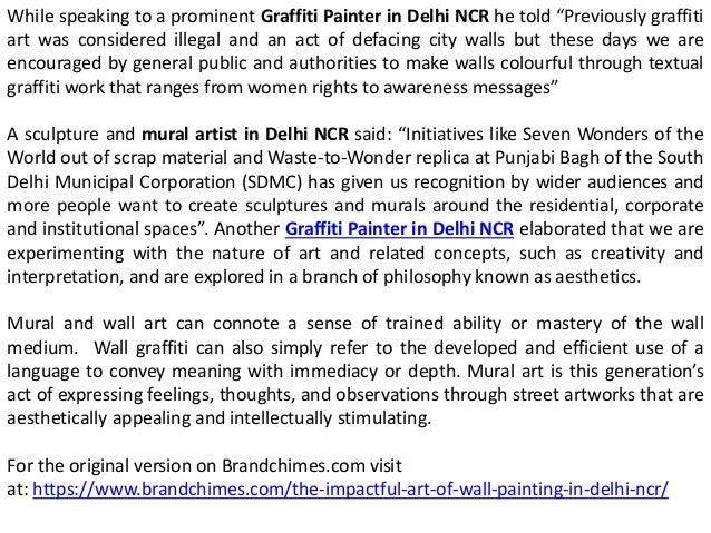 The Impactful Art of Wall Painting in Delhi NCR | PDF
