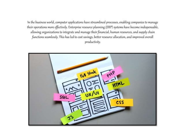 Lode Emmanuel Palle — The Impact of Advanced Computer Applications. | PPT